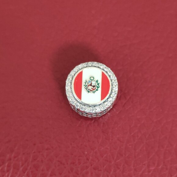 Pandora | Jewelry | Pandora Peru Flag Charm Bead Exclusive Travel ...